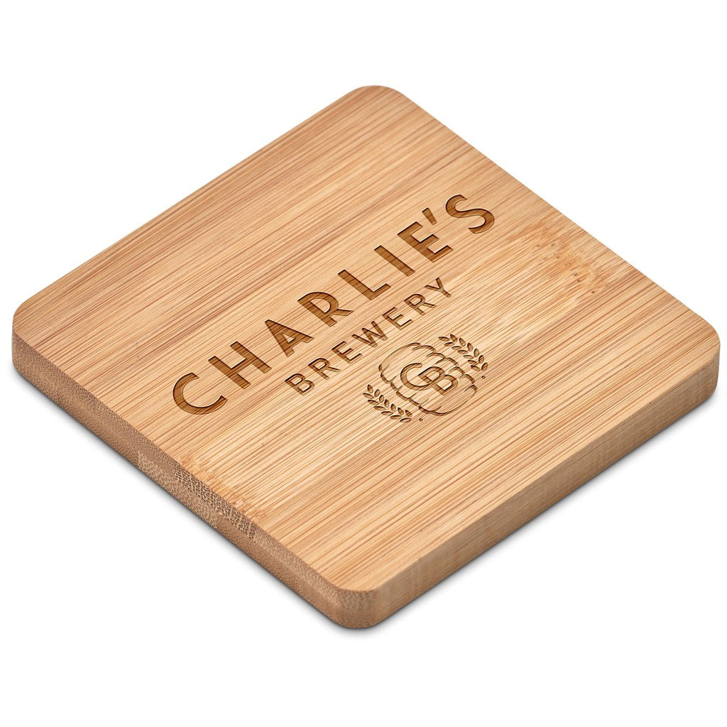Custom Wood Coasters | Branded Wooden Coasters – Just Brand