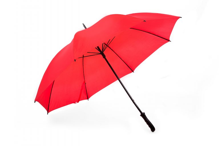 M-Open Fiberglass Ribs Metal Shaft Solid Colour with Plastic Grip Hand ...