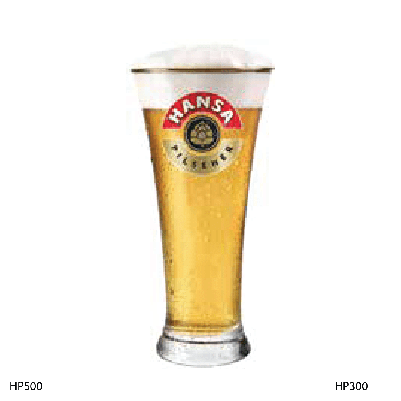 Hansa Pilsner Beer Glass 500ML | Beer Glasses With Logos – Just Brand