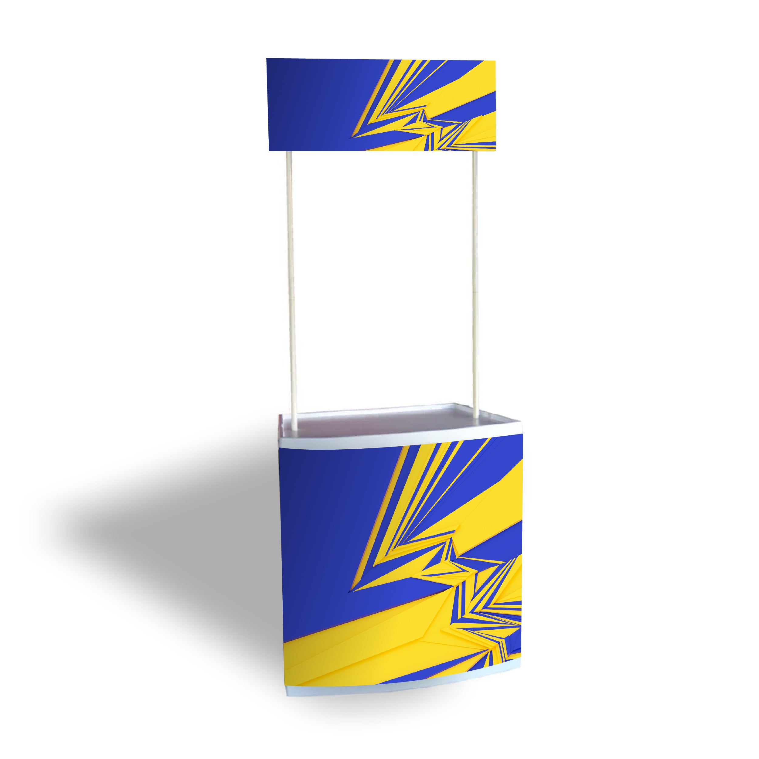 Kiosk Counter with ABS Header & Carry Bag (Vinyl Print) – Just Brand