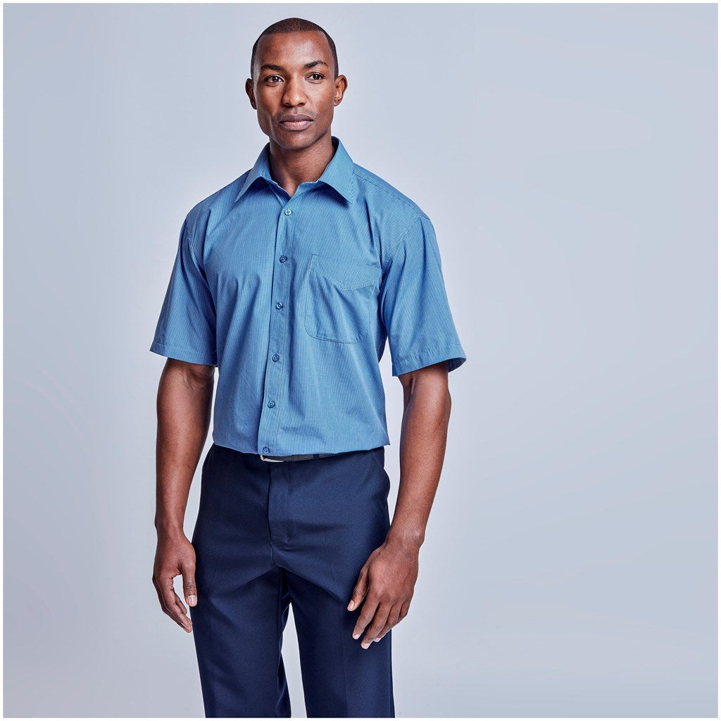 Mens Short Sleeve Micro Check Shirt | Branded Formal Shirts For Men ...
